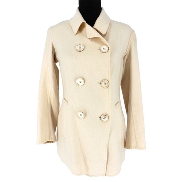 Jil Sander | Jackets & Coats | Jil Sander Cashmere Double Breasted Button Front Jacket Coat ...